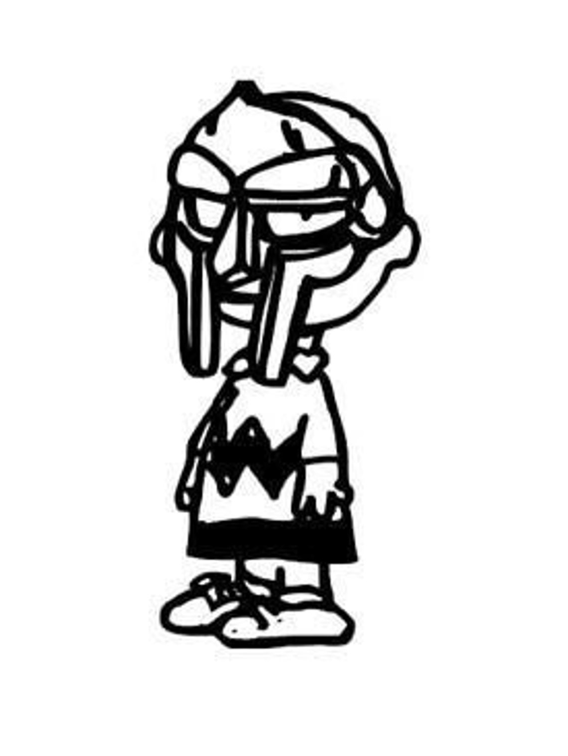 MF Doom/charlie Brown Vinyl Decal for Car Window - Etsy UK