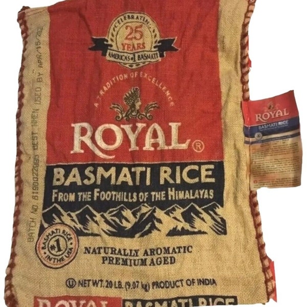 Basmati Rice Bag - Etsy