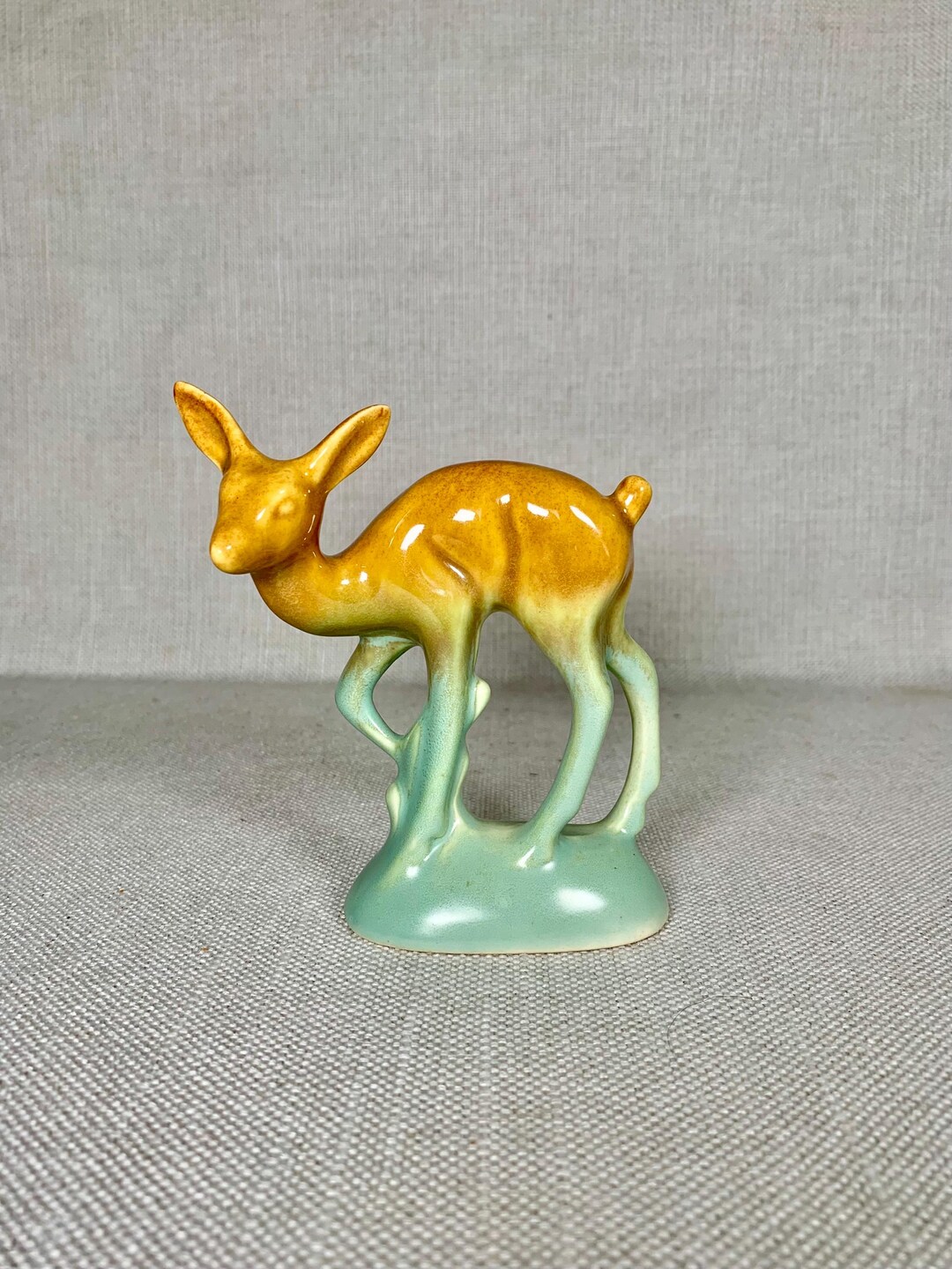 Vintage California Pottery Bambi Fawn Deer Hand Painted Figurine. - Etsy