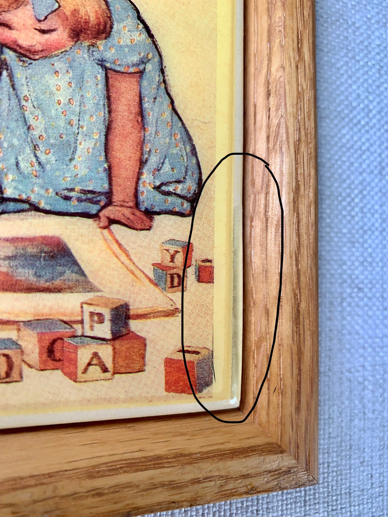 Vintage Kimberly Enterprises Wood Framed Ceramic Tile Young - Etsy