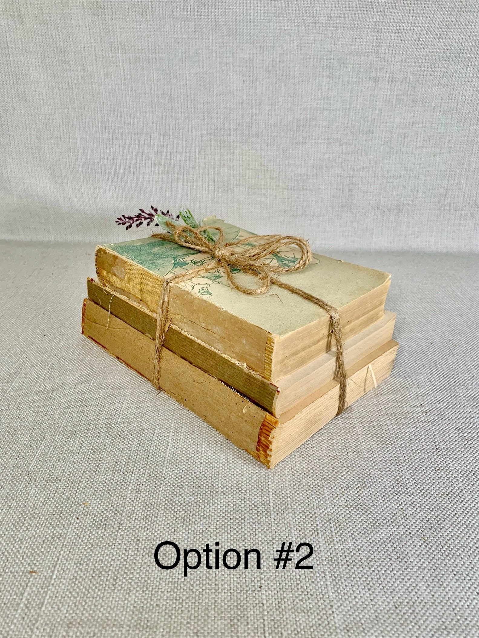 Sets of 3 Vintage Old Worn Deconstructed Unbound Books for Home Decor ...