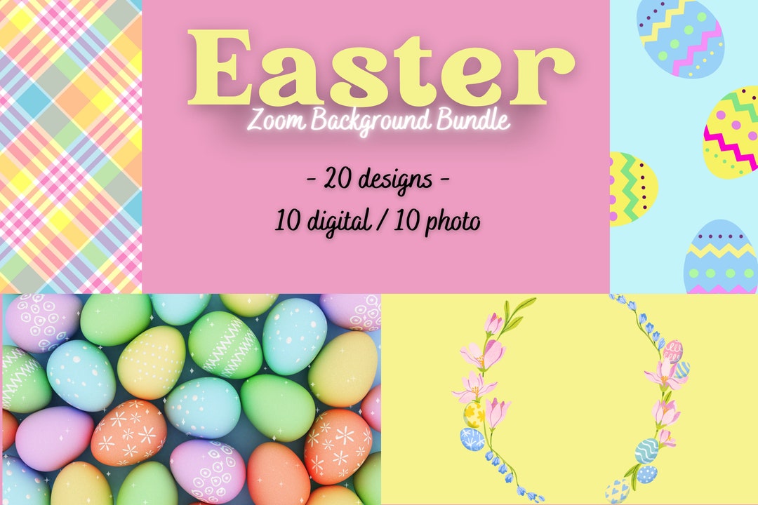 Easter Zoom Background Bundle - Etsy