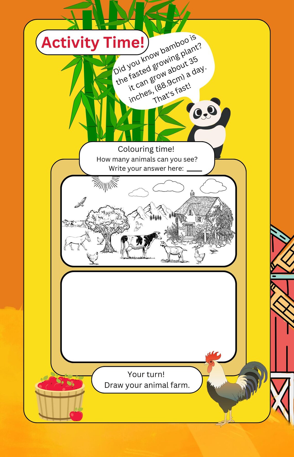 Plus and Multiplication Activity - Farm Book 1 Ages 7-9 - Etsy