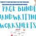 11 Page Printable Tracing Worksheet Bundle | Learn to Write | Digital ...