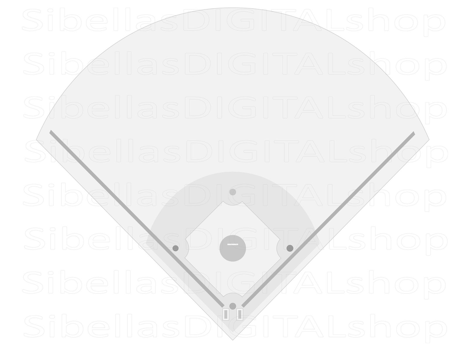 Baseball Field Diagram Clipart: Coach Playbook Graphics (PNG, JPG, SVG ...