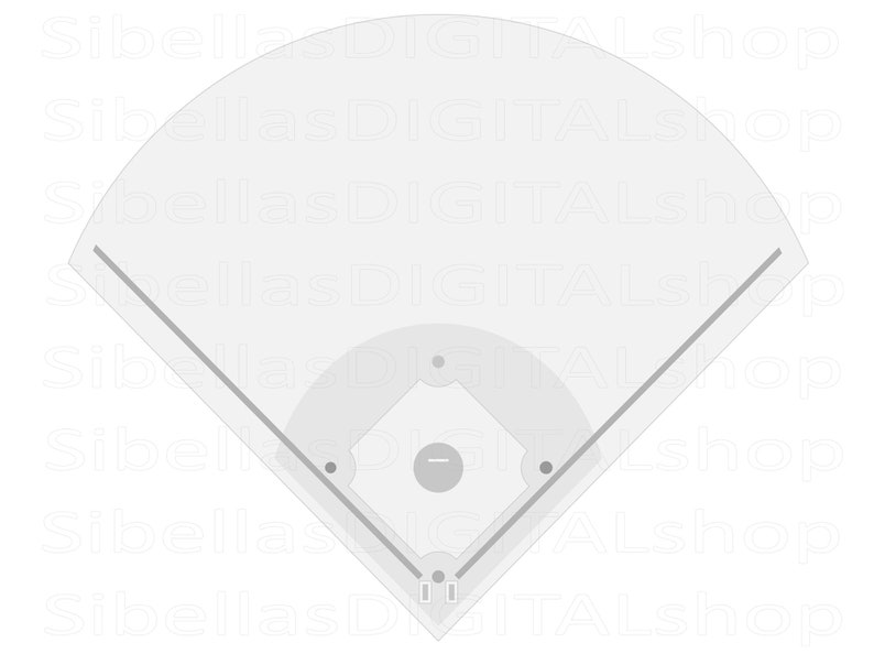 Baseball Field Field Clip Art PNG SVG Files Sport Field - Etsy