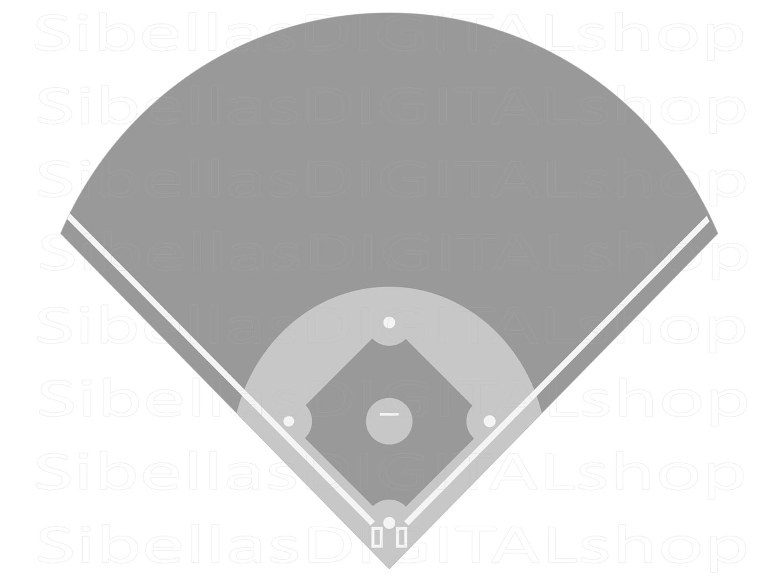 Baseball Field Diagram Clipart: Coach Playbook Graphics (PNG, JPG, SVG ...