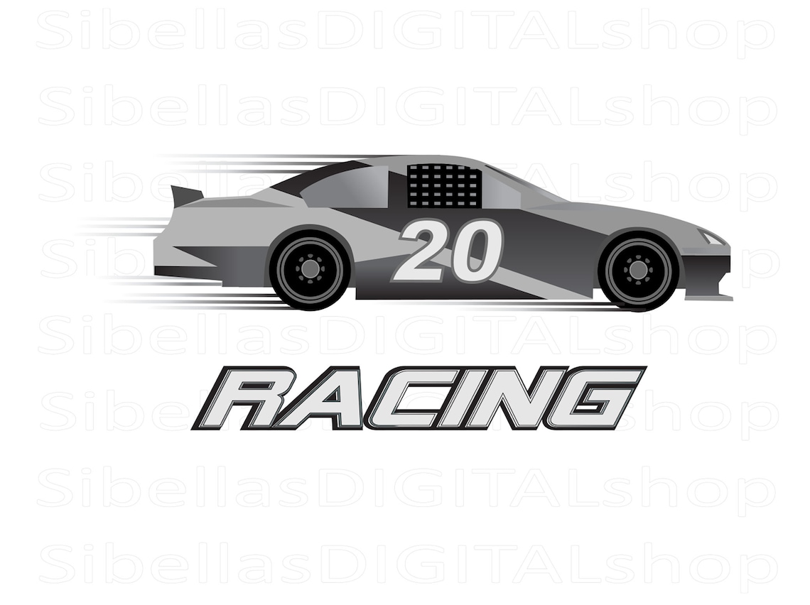 Race Car Printable SVG PNG Racing Digital Design Formula - Etsy