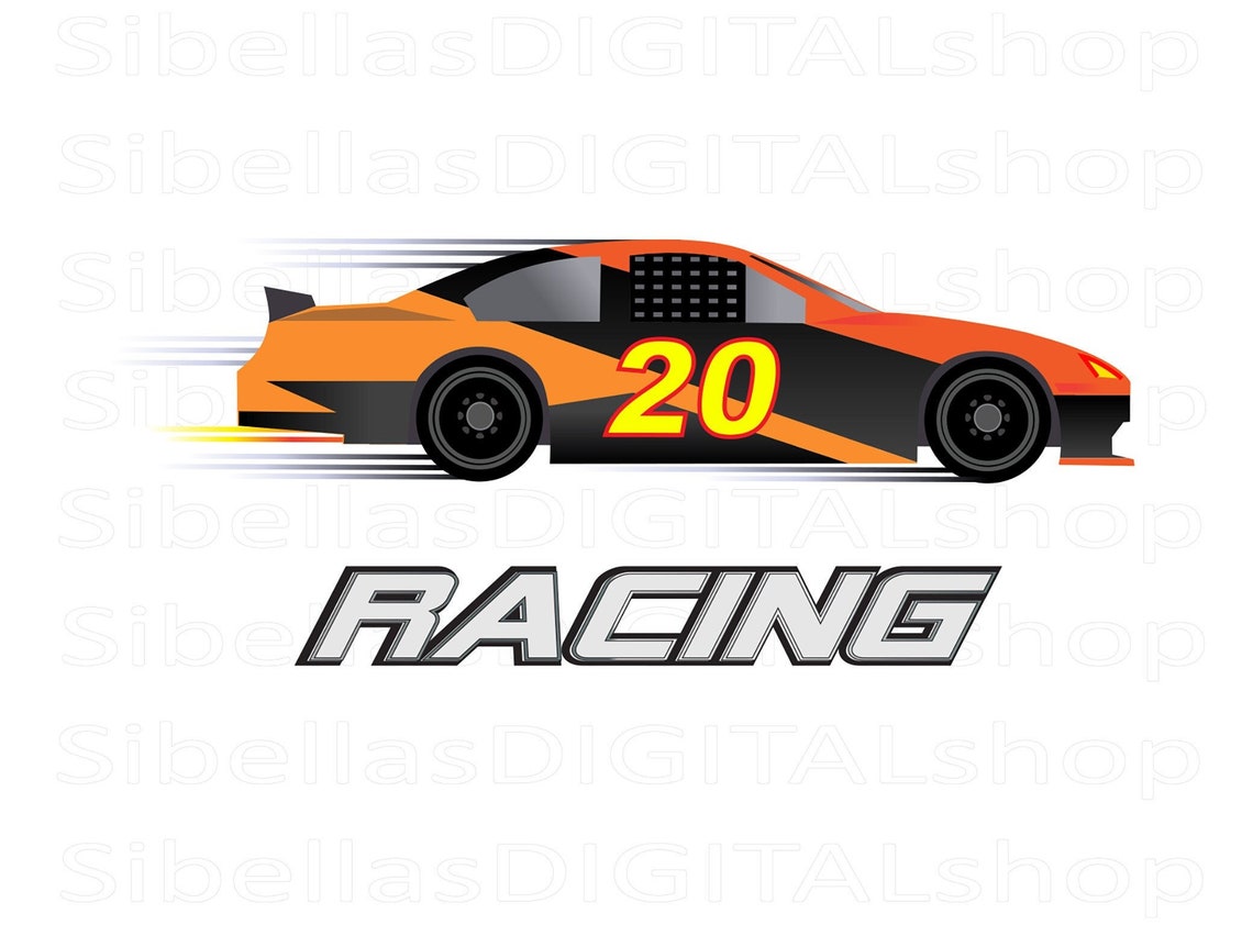 Race Car Printable SVG PNG Racing Digital Design Formula - Etsy