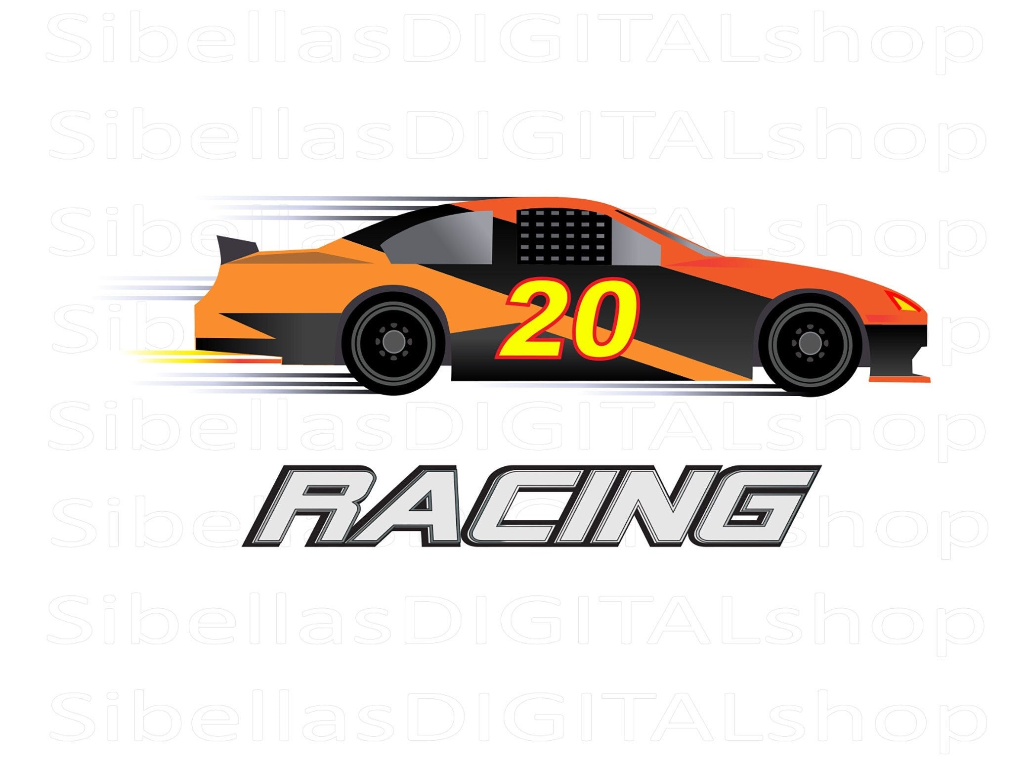 Race Car Printable SVG PNG, Racing Digital Design, Formula One, Indy ...