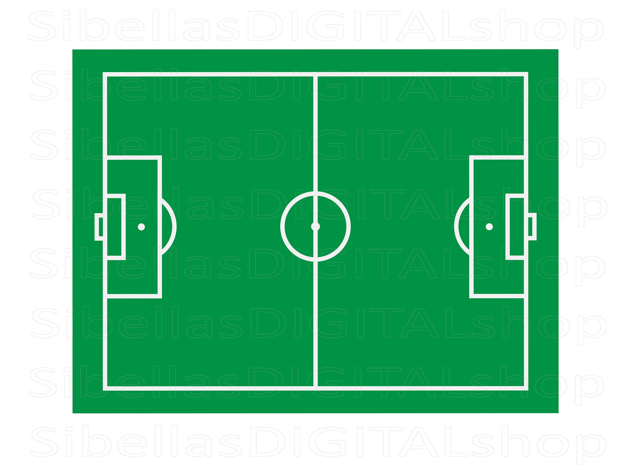 Soccer Football Field Printable Soccer Coaching Players Diagram Soccer ...