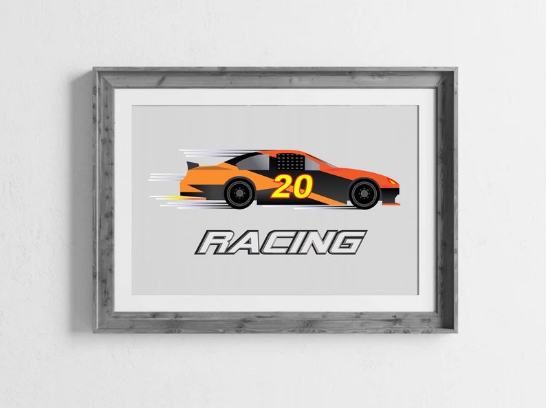 Race Car #20 SVG PNG: Racing Clipart (digital Download) - Etsy