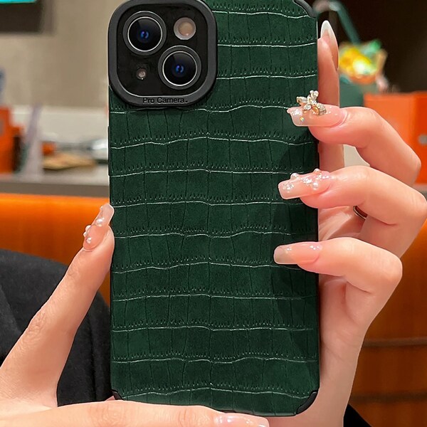 Faux Leather Crocodile Phone Case - Etsy