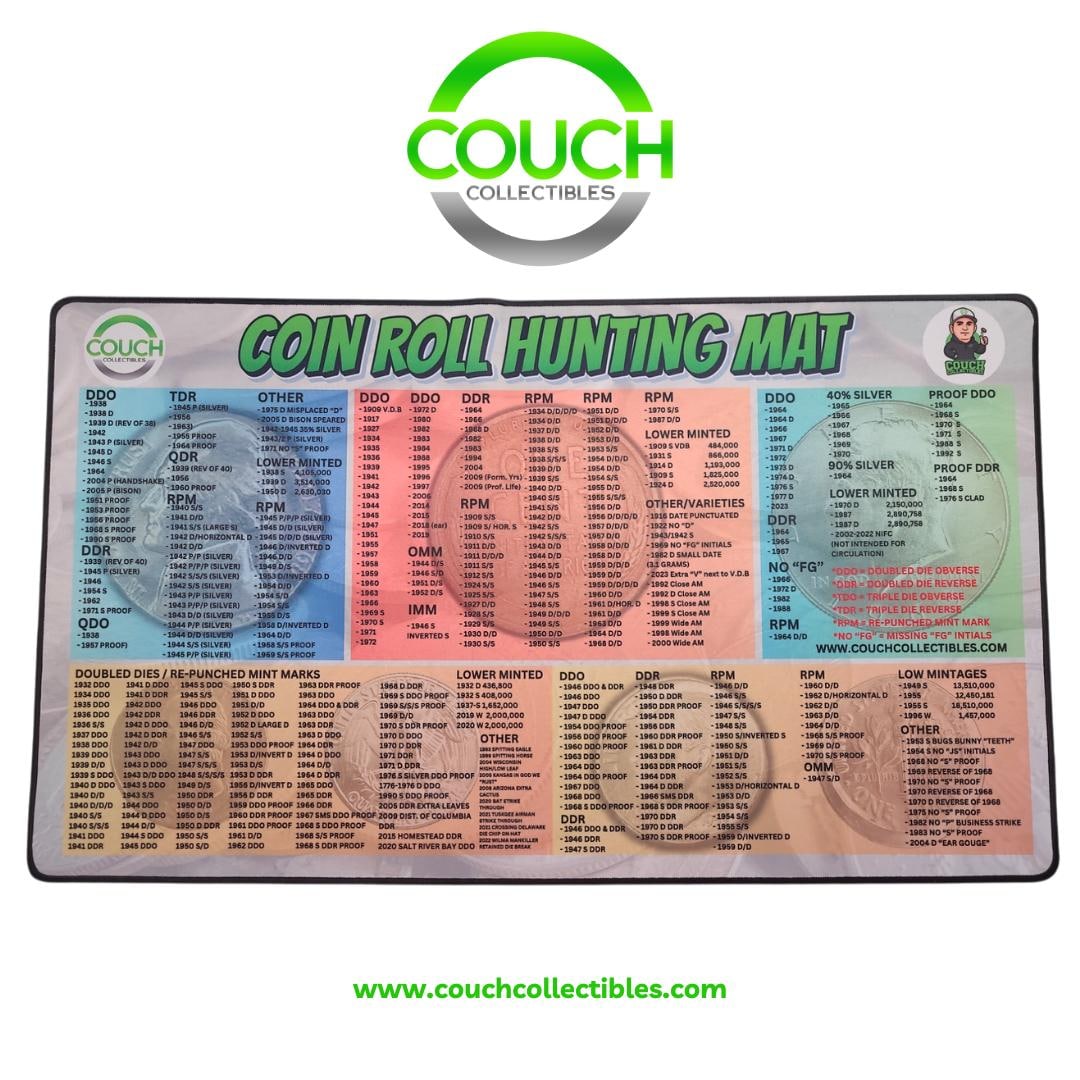 NEW! Coin Roll Hunting Mats (5 in 1) - Couch Collectibles - Etsy