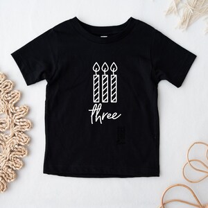 Three Candle Birthday Shirt, 3rd Birthday, 3rd Birthday Shirt Girls, Third Birthday Shirt, 3rd ...