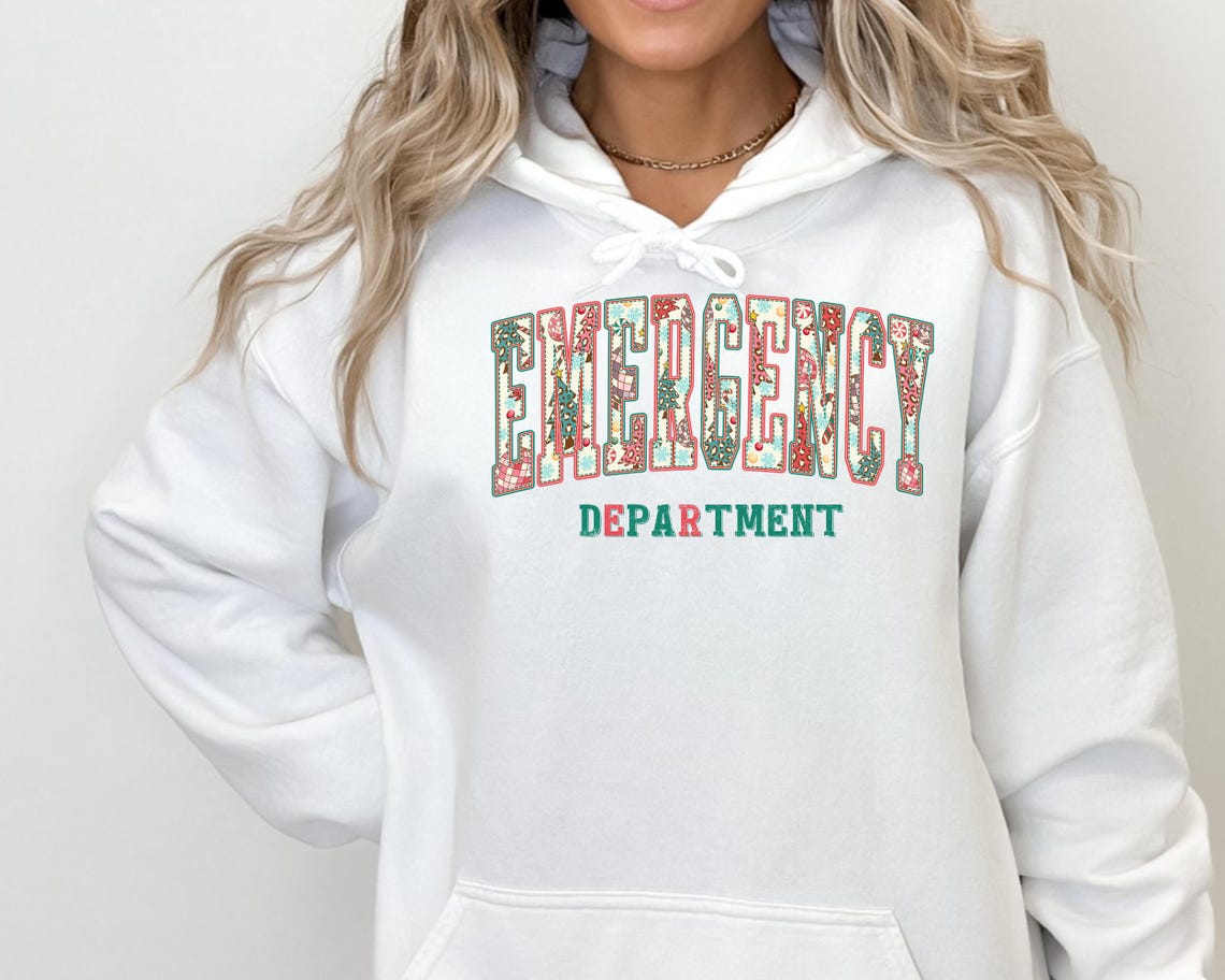Emergency Department Christmas Shirt/ Sweatshirt, ED Nurse Sweatshirt ...