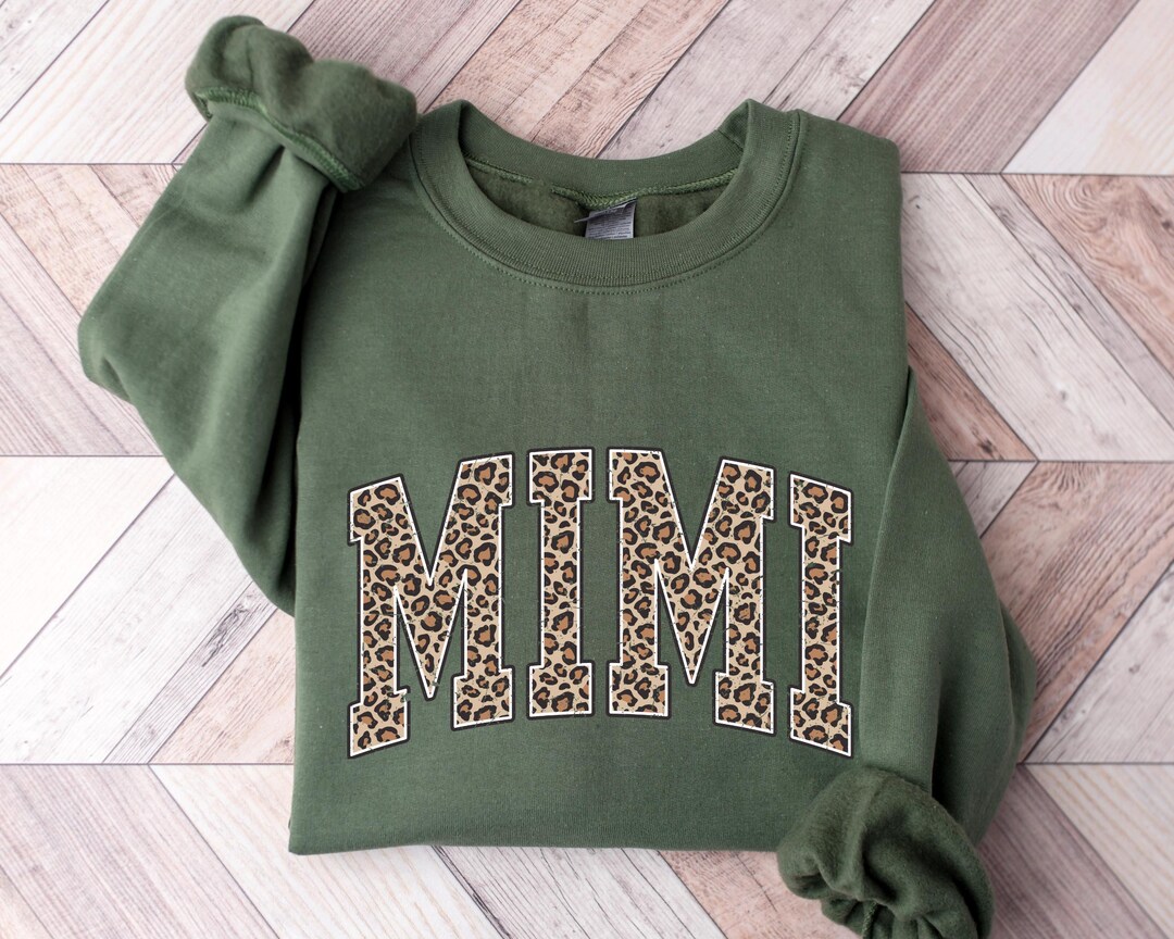 Leopard Mimi Sweatshirt, Mimi Sweatshirt, Leopard Print,mimi Sweatshirt ...