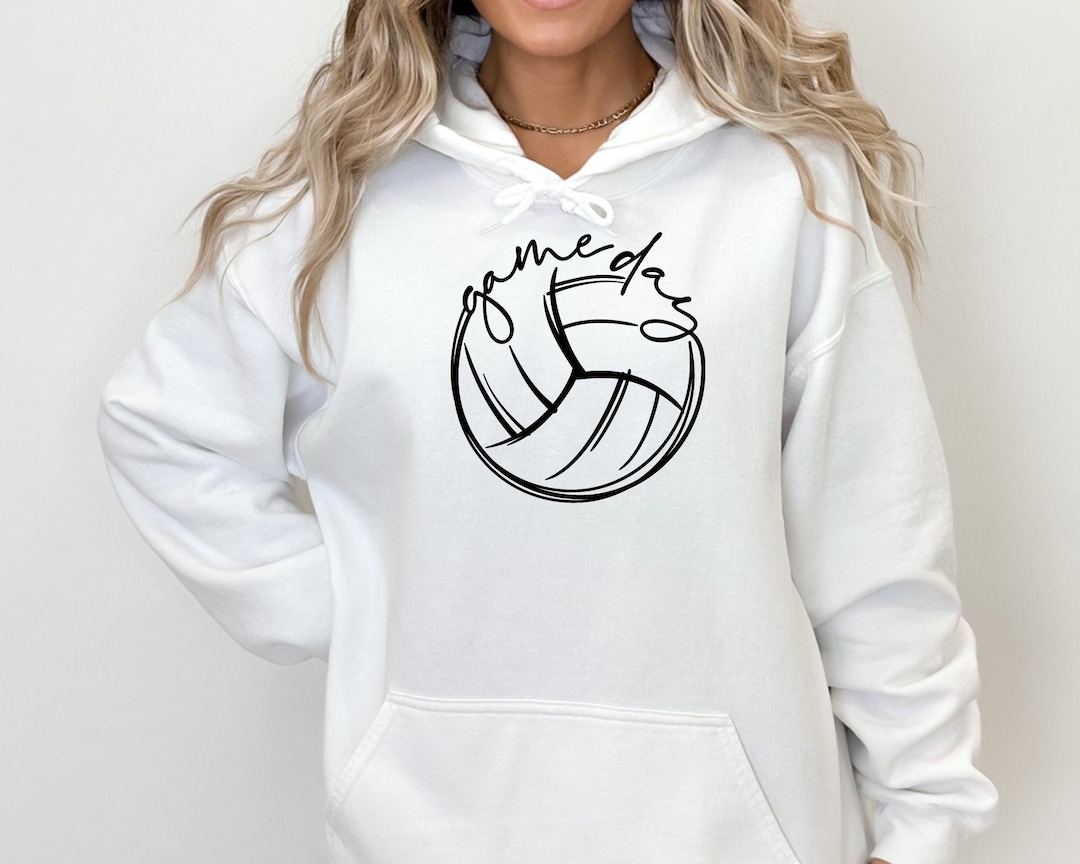 Game Day Hoodie, Sweatshirt, Volleyball Sweatshirt, Volleyball Day - Etsy