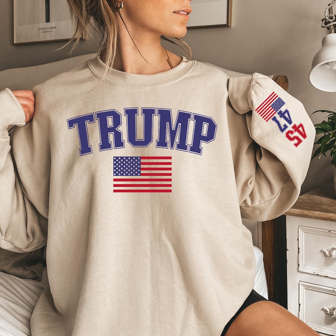 Trump 47 Crewneck Sweatshirt, Trump Train Sweatshirt, Trump 2024 ...