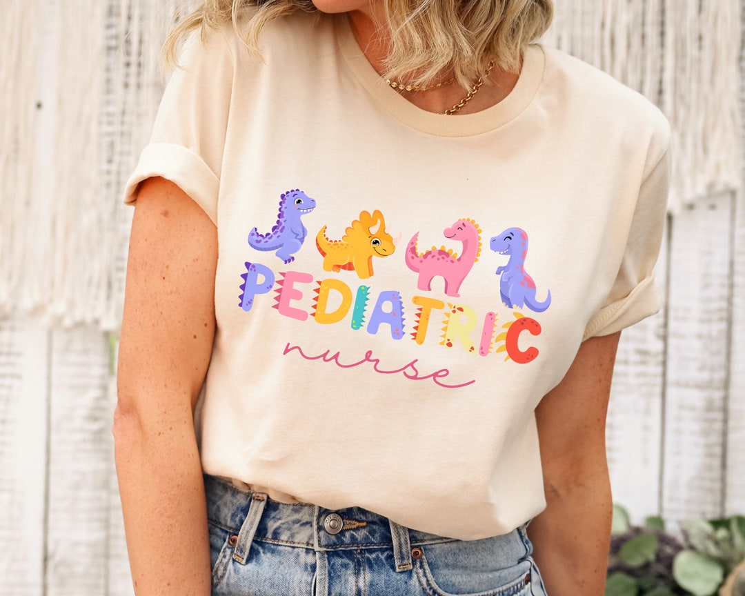 Pediatrics Shirt, Pediatrics Dinosaurs T-shirt, Pediatric Nurse Gift ...