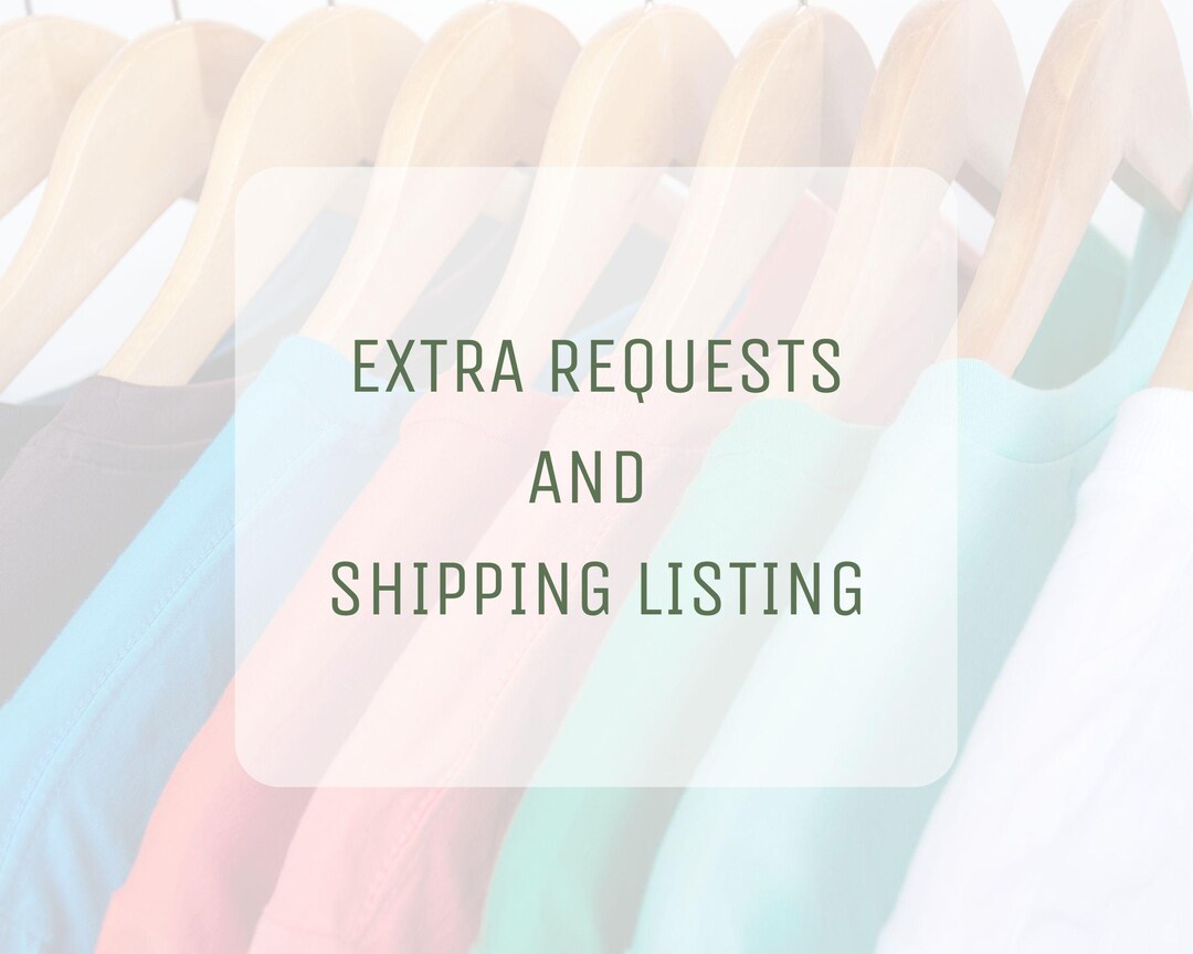 Custom Listing for Shipping Label, Shipping Upgrade, Additional Print ...