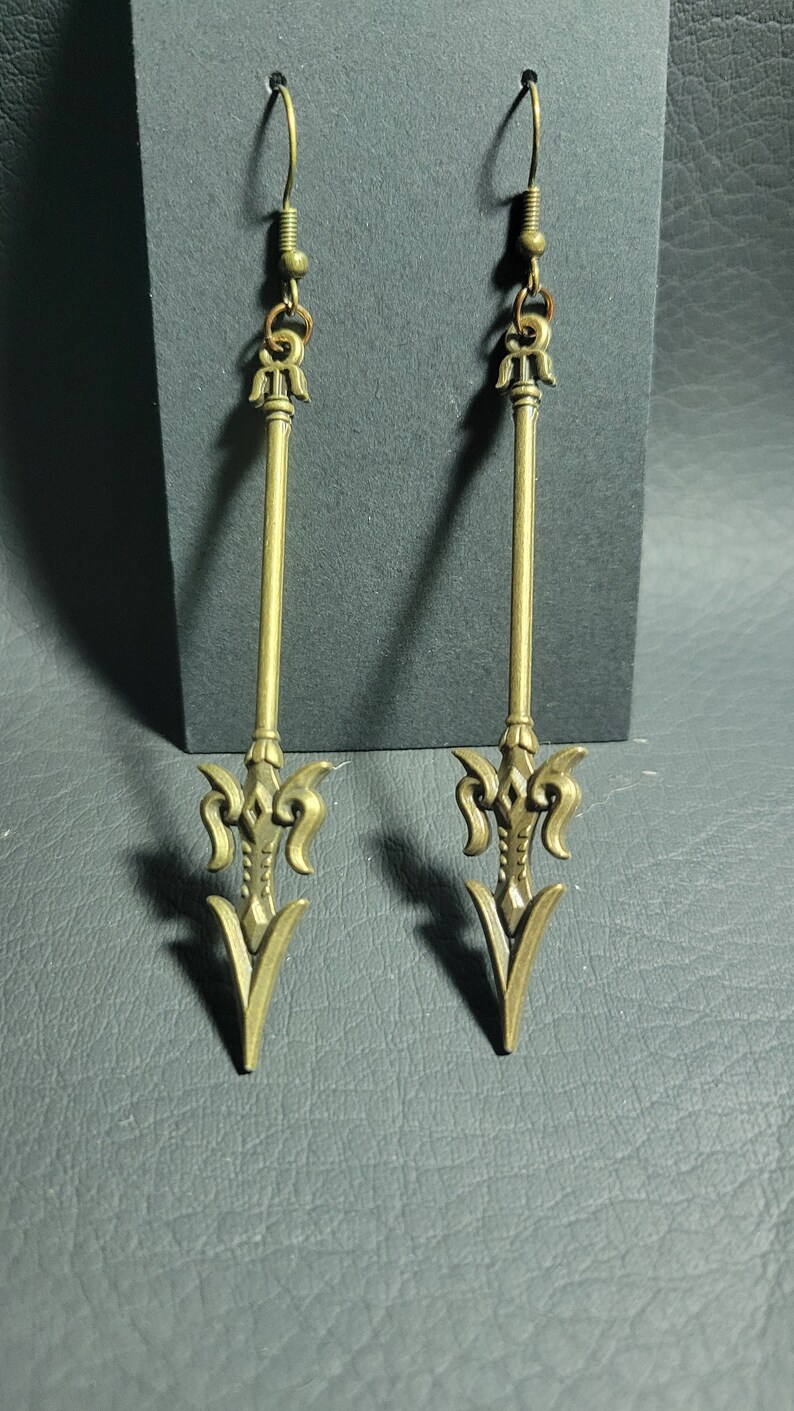 Medieval Warrior Spear Earrings - Fantasy Cosplay Accessories for ...