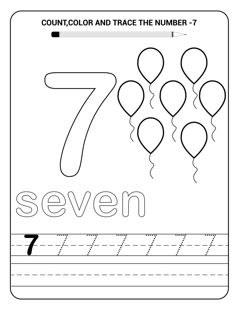 Math Worksheet | Number Tracing Book | 1 to 10 Number Tracing ...