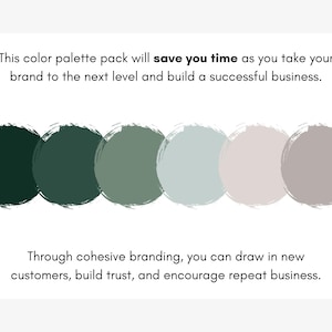 Eucalyptus Color Palette, Neutral Boho Branding for Website and Social ...