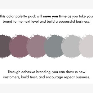 Mauve Color Palette, Natural Color Theme, Branding for Website and ...