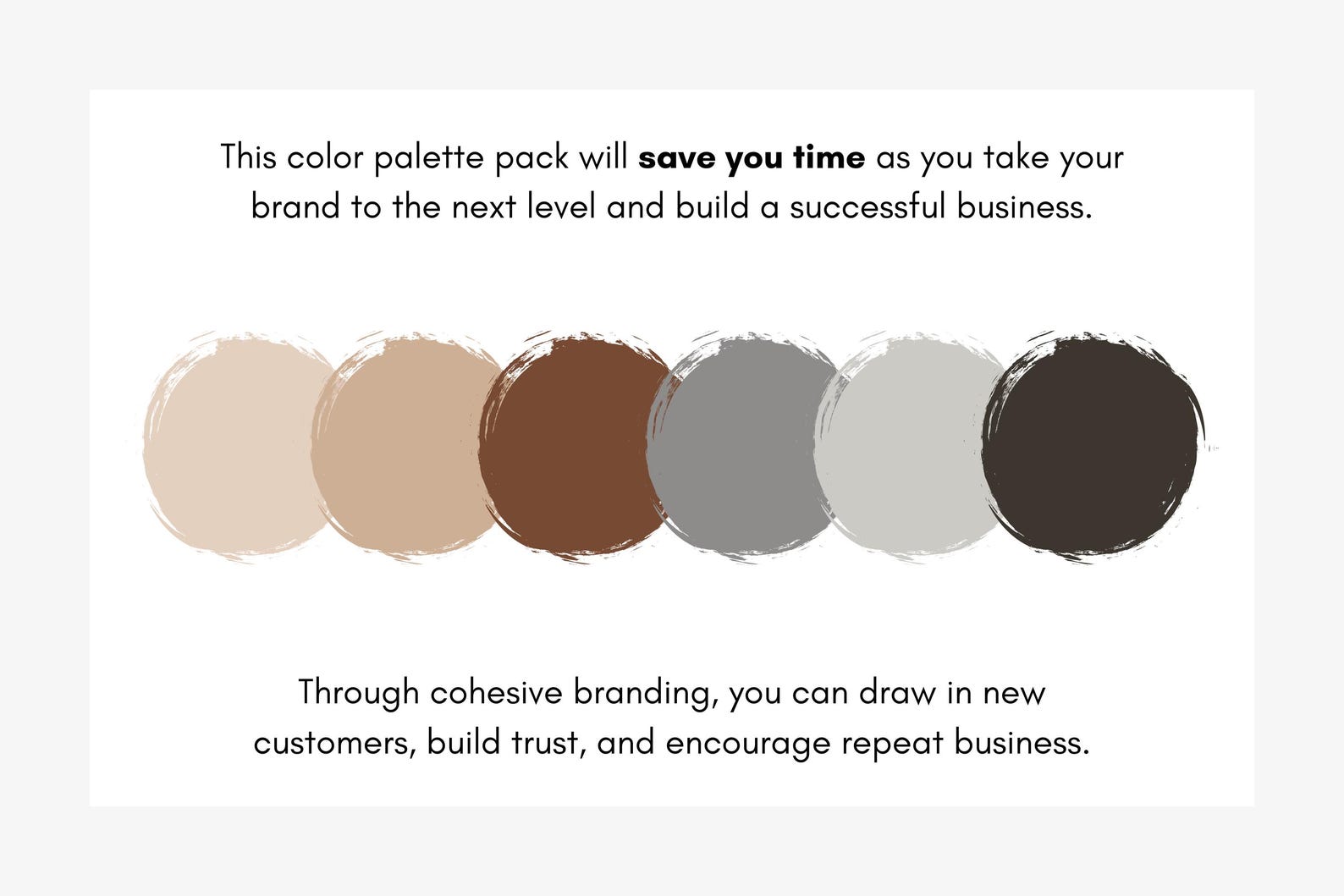 Neutral Color Palette, Cozy Branding Scheme, Digital and Print Design ...
