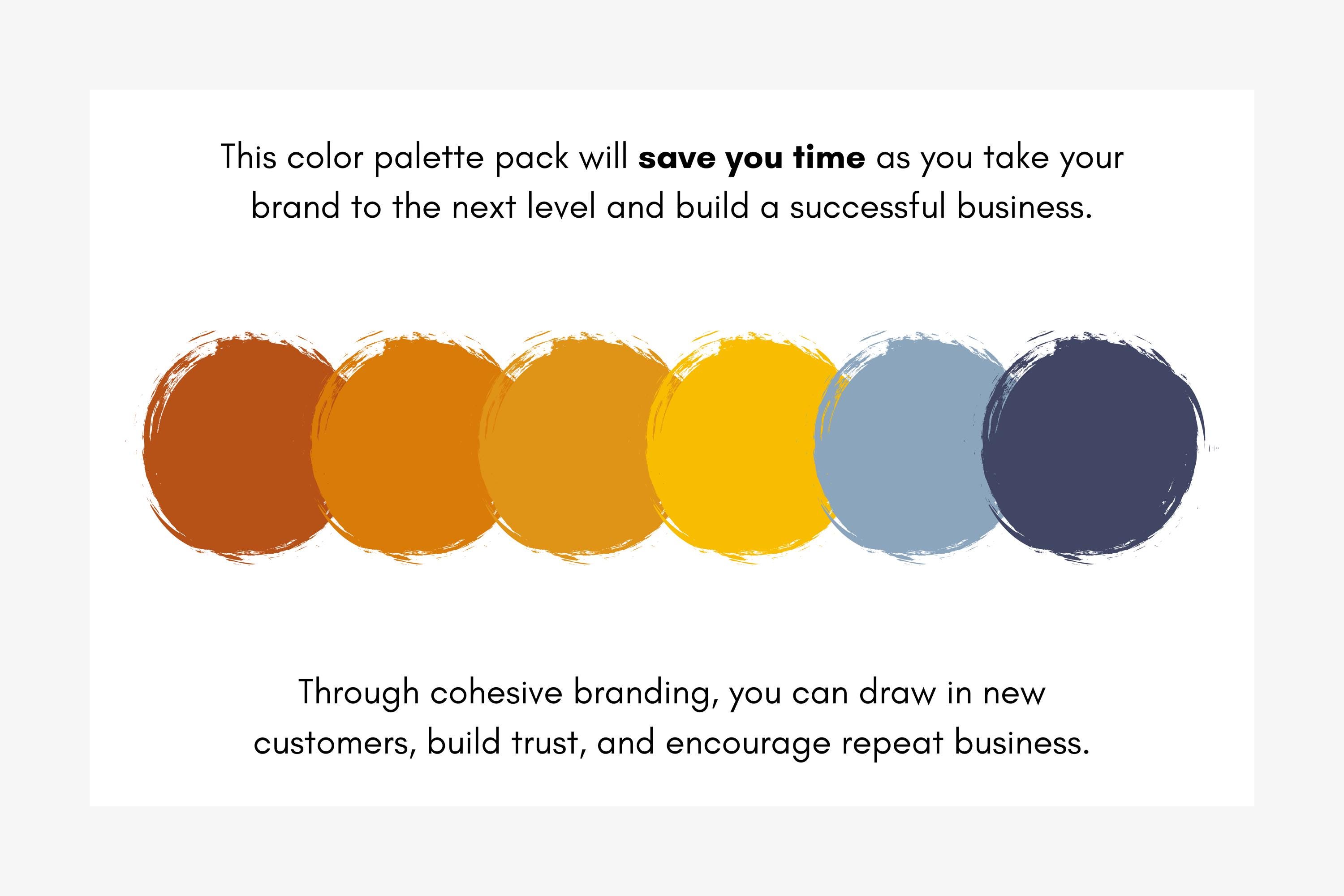 Rich Honey and Blueberries Color Palette, Burnt Orange, Marigold ...