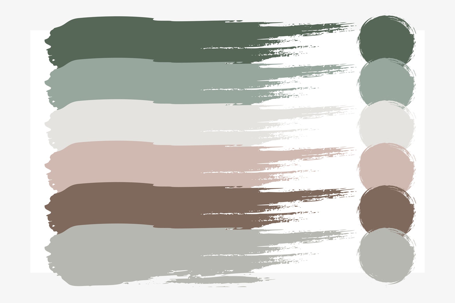 Eucalyptus Color Palette, Neutral Boho Branding for Website and Social ...