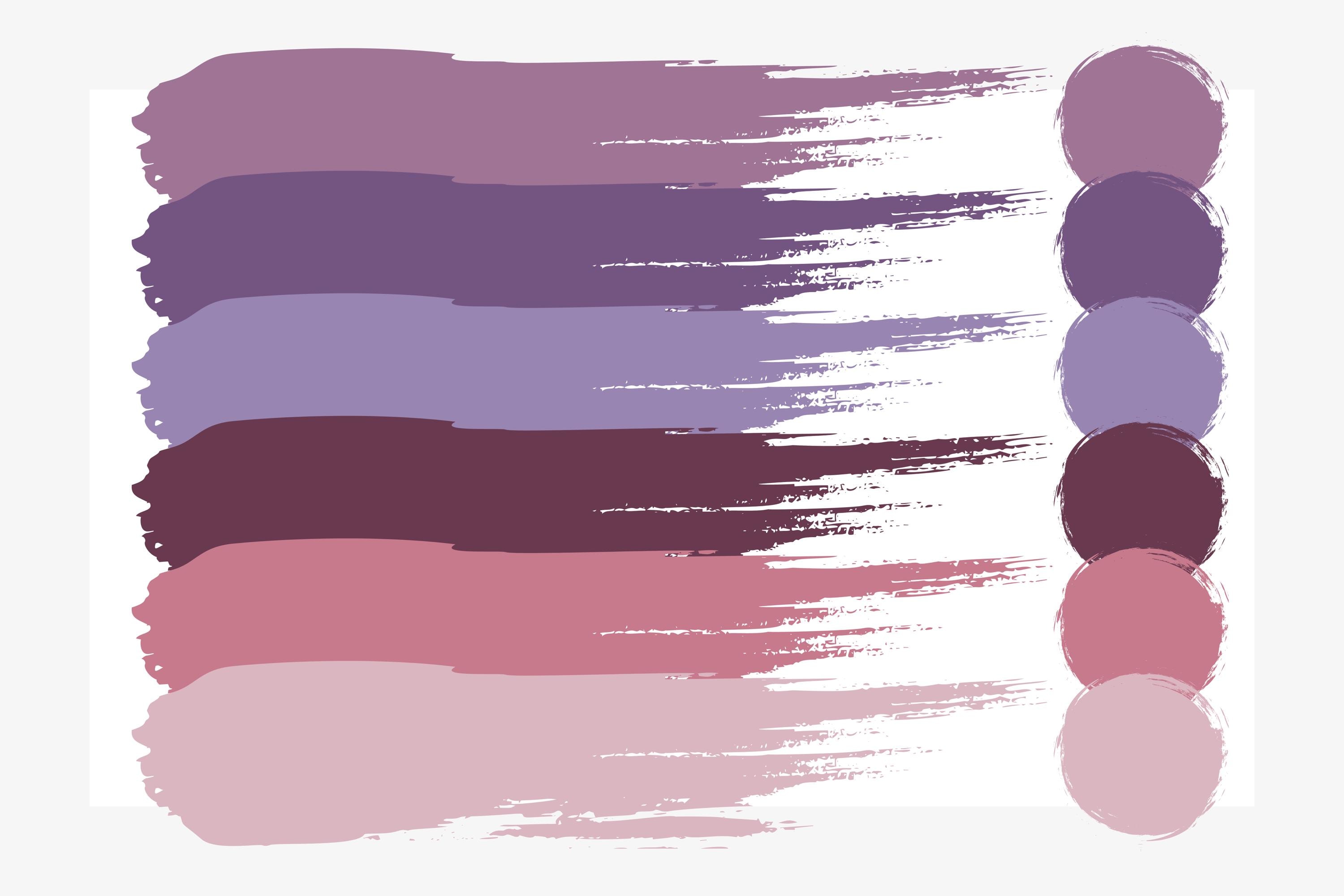 Hydrangea Color Palette, Purple Shades, Lavender, Dusty Rose, Branding ...