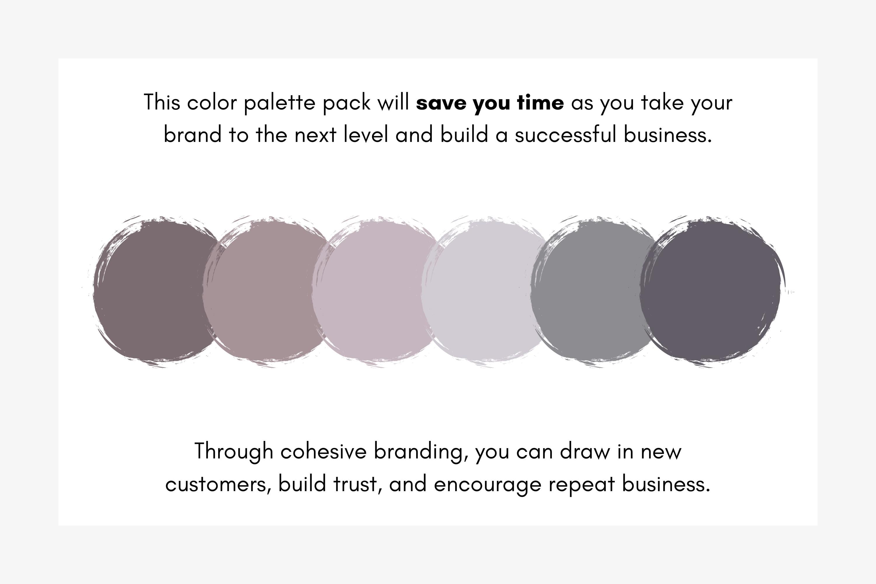 Soft Purple Color Palette, Digital Branding Design, Moody Brand Colors ...