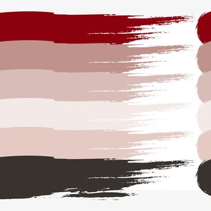 Romantic Color Palette, Cherry Red, Taupe, Blush Pale Pink, Sand ...