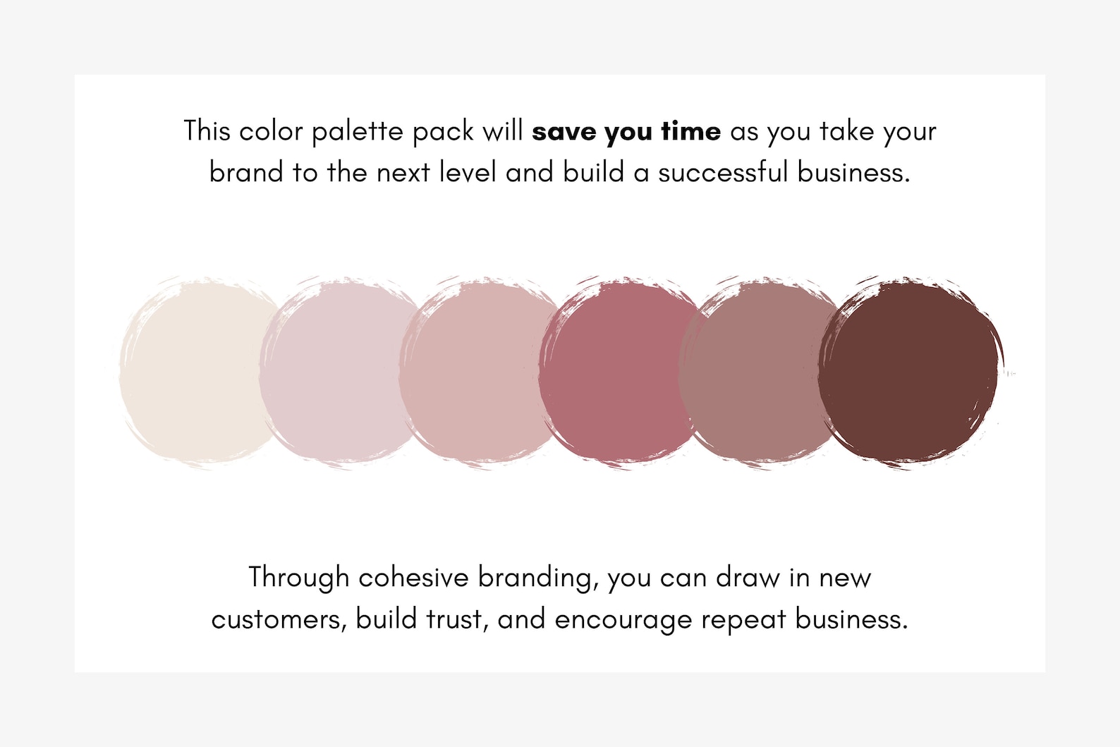 Dusty Rose Color Palette, Soft Pink Brand Colors for Website and Social ...