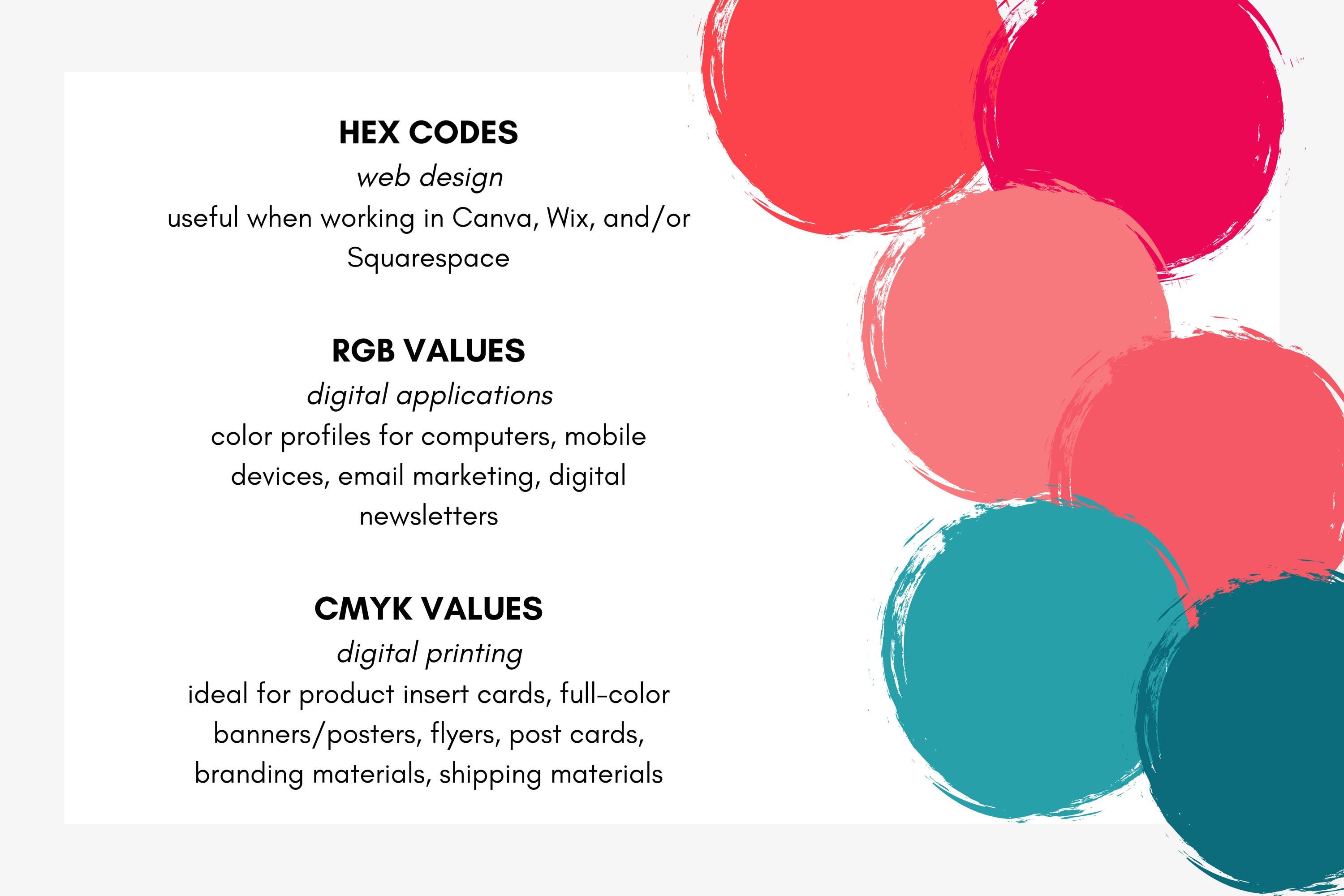 Art Deco Poppies Color Palette for Branding Design, Bright Color Scheme ...