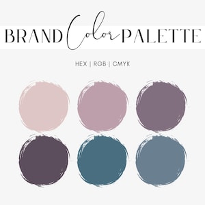 Purple Teal Color Palette, Designer Branding for Small Business ...