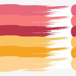 Citrus Color Palette for Branding, Dark Rosy Pink, Coral, Crimson ...
