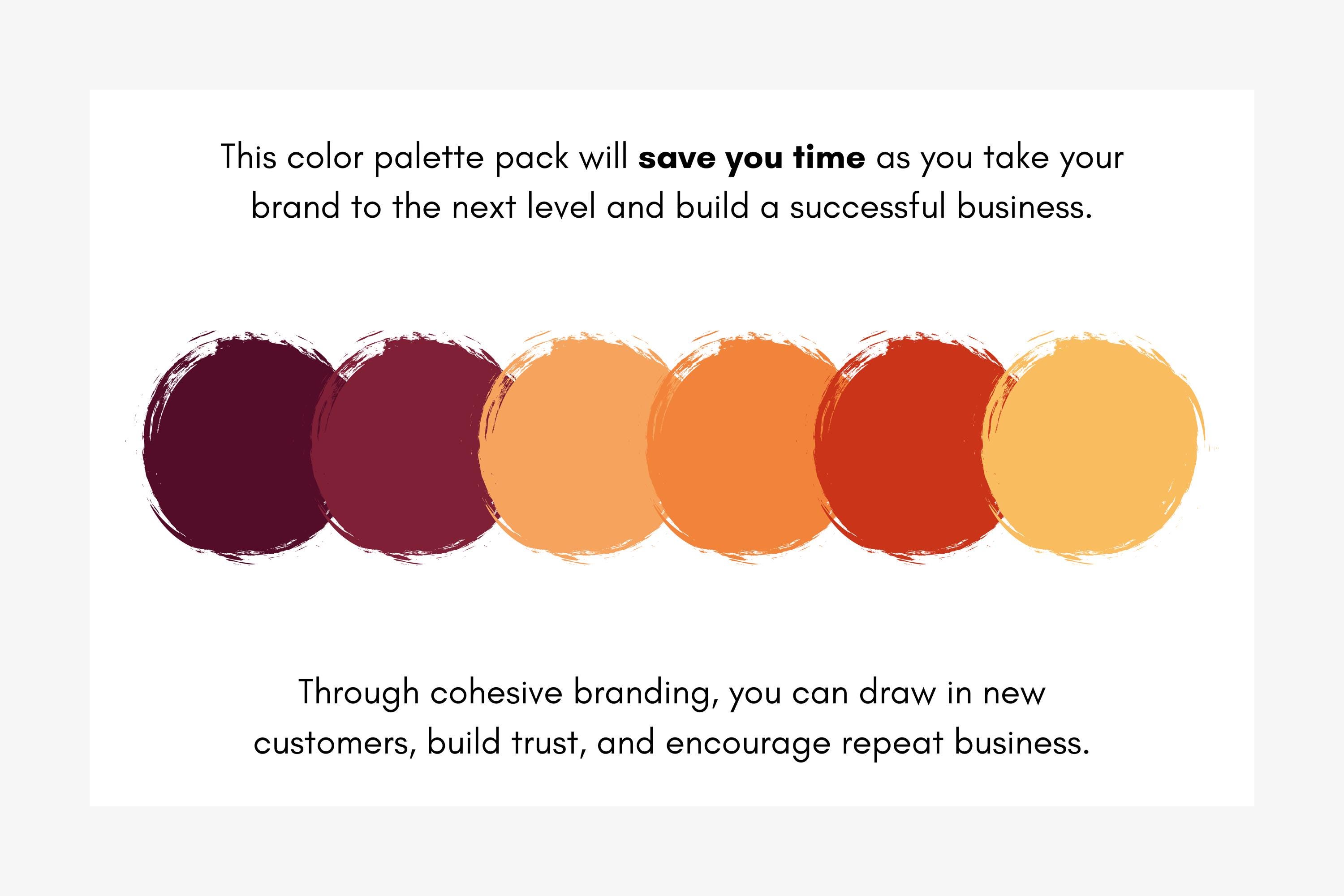 Bright Autumn Color Palette for DIY Branding Design, Fall Leaves, Brand ...