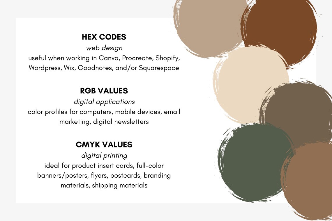 Woodland Branding Color Palette, Earthy Brand Color Scheme, Taupe ...