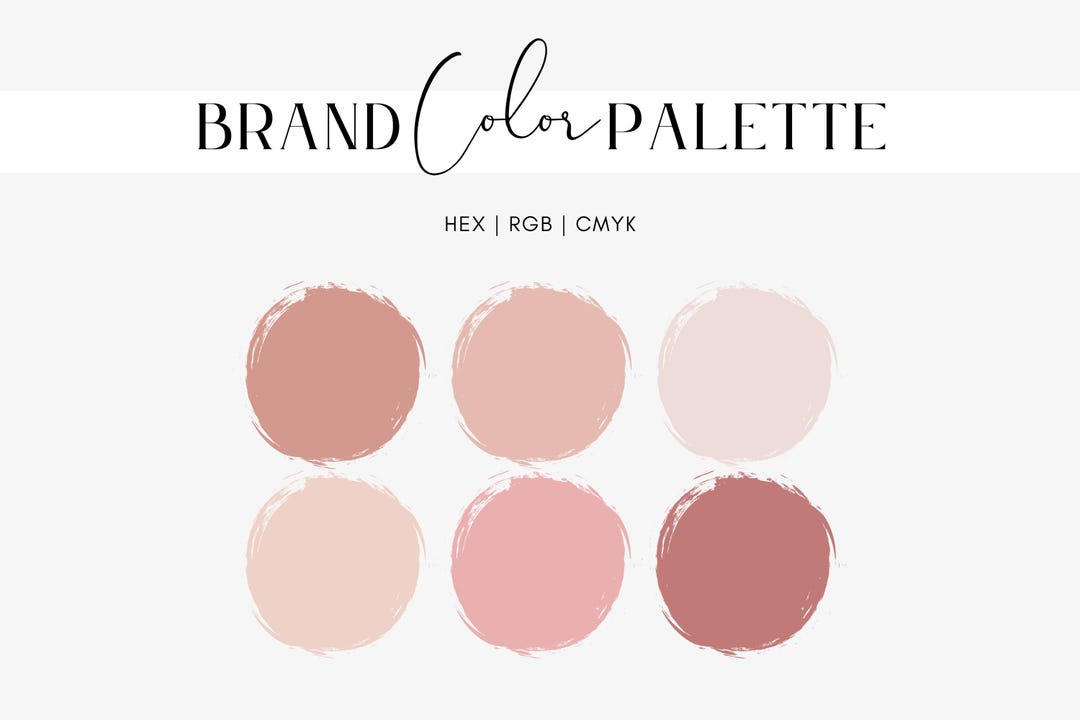 Soft Rosy Color Palette, Dusty Rose, Gray, Beige, Muted Pink, Rouge ...