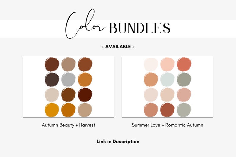 Bright Autumn Color Palette for DIY Branding Design, Fall Leaves, Brand ...
