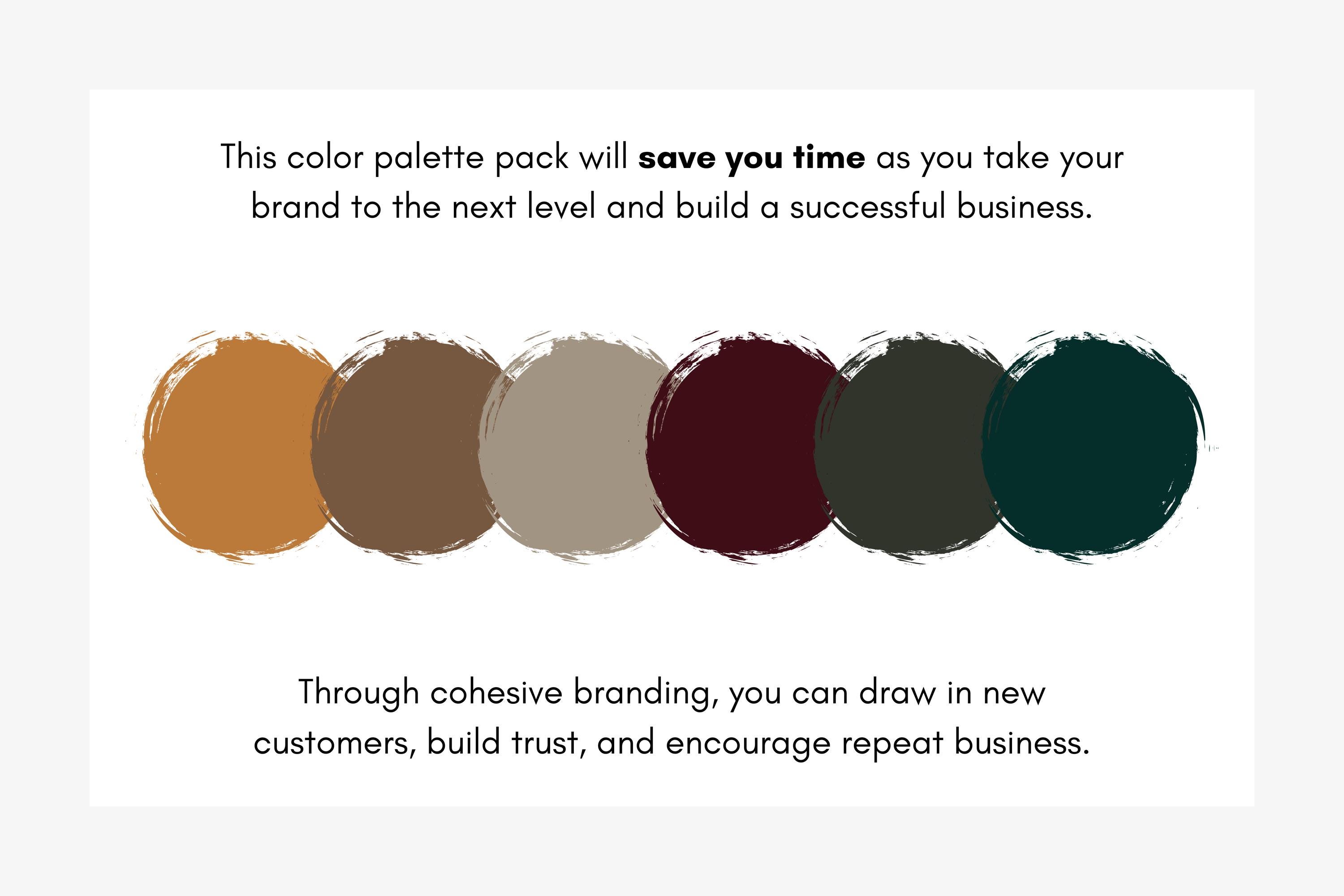 Moody Fall Color Palette for Branding Design, Autumn Brand Colors for ...