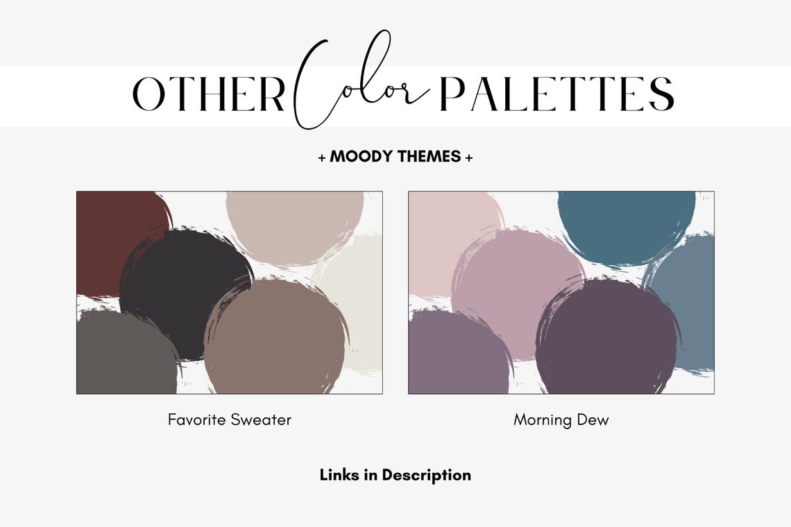 Moody Fall Color Palette for Branding Design, Autumn Brand Colors for ...