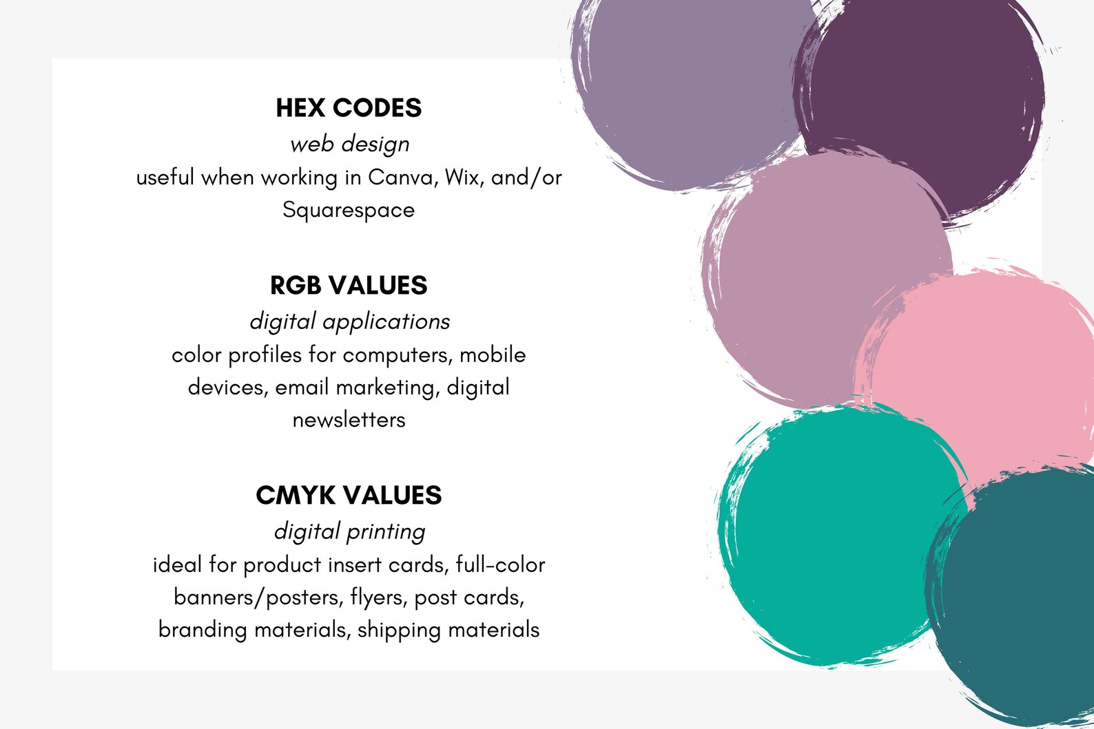 April Showers Color Palette, Dark Purple, Lavender, Pink, Turquoise ...
