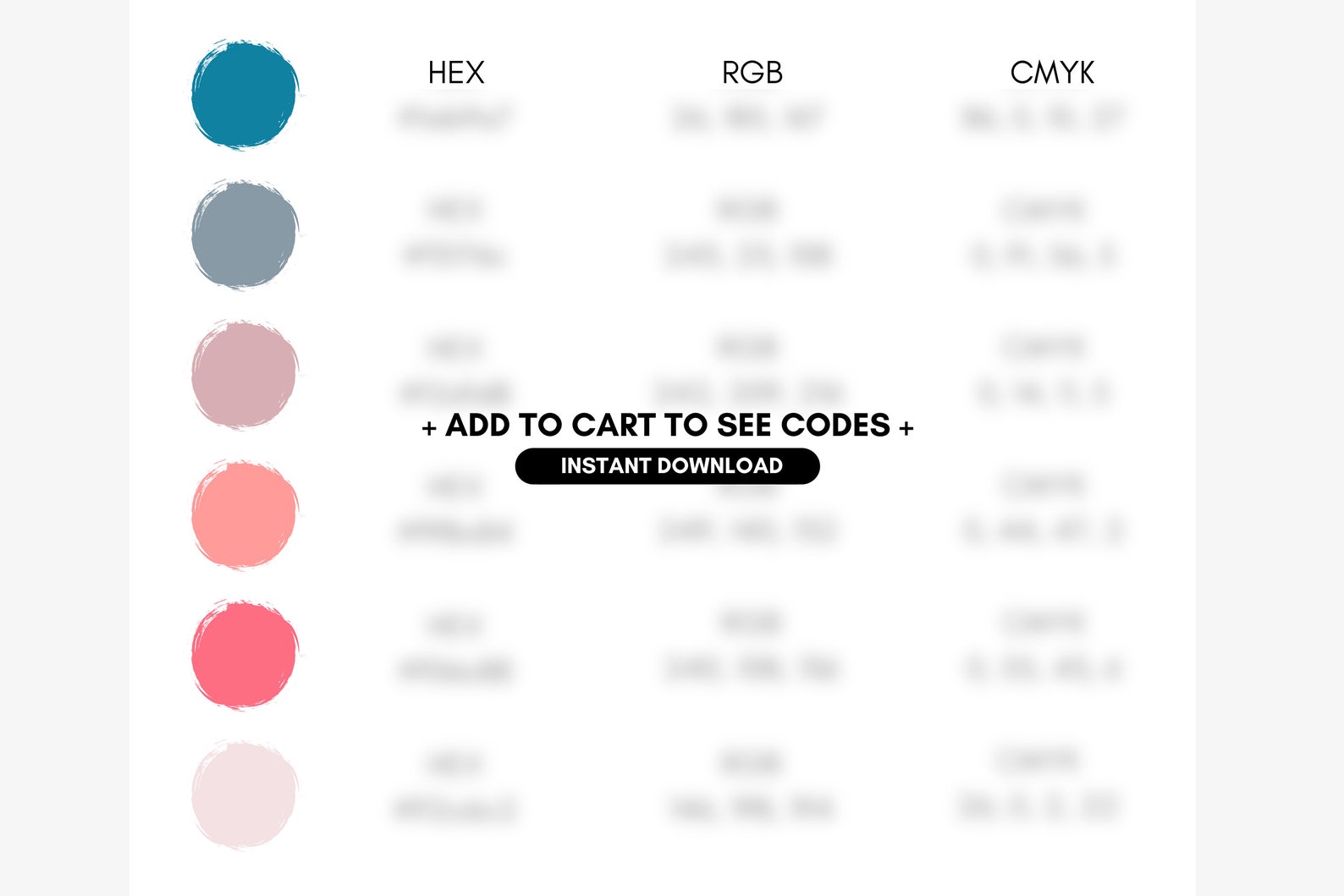 Blue Pink Color Palette, Branding Design, Bright Bold Color Scheme for ...