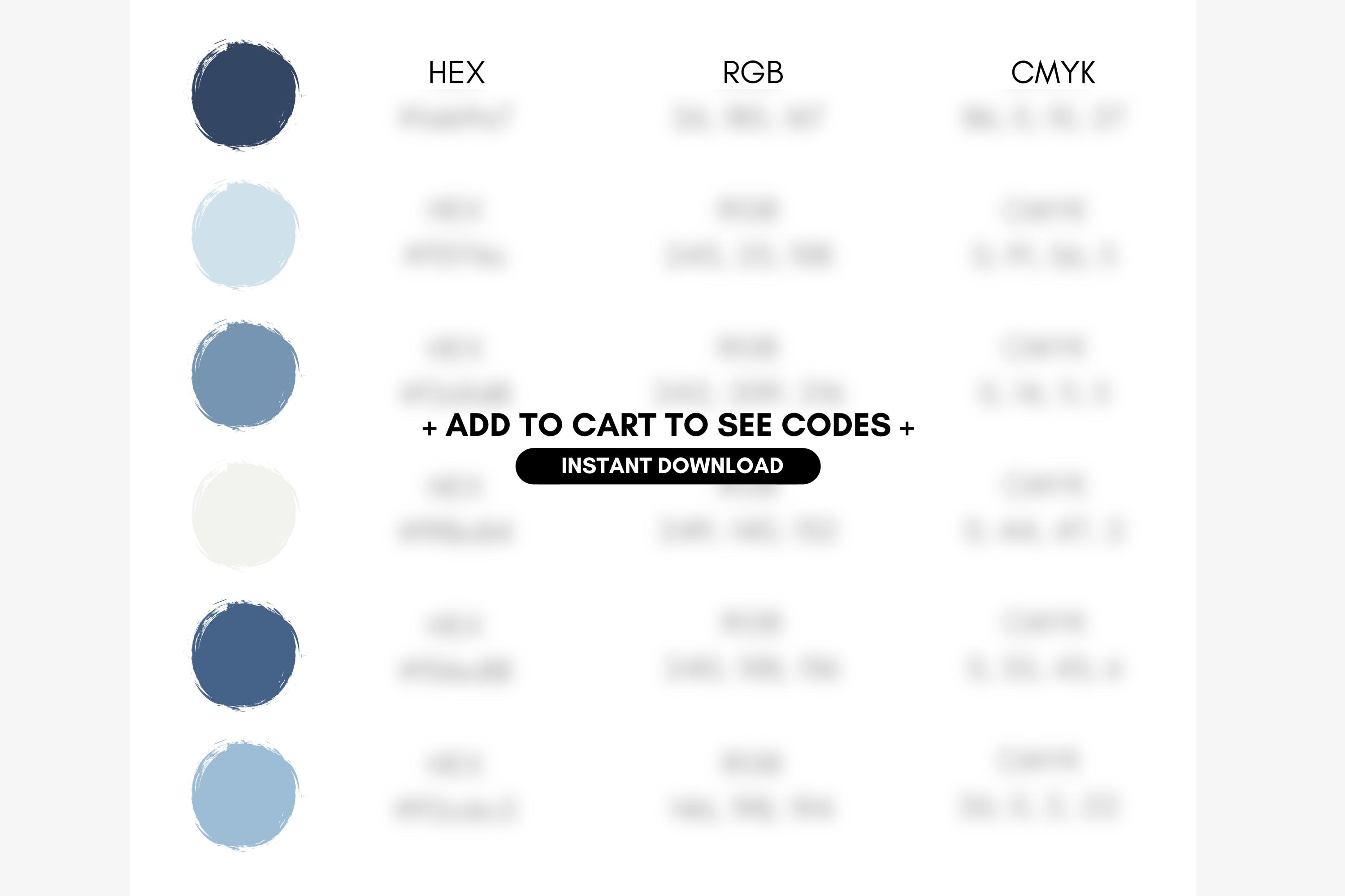 Shades of Blue Color Palette, Dark, Ash, Charcoal, Ice, White, Website ...