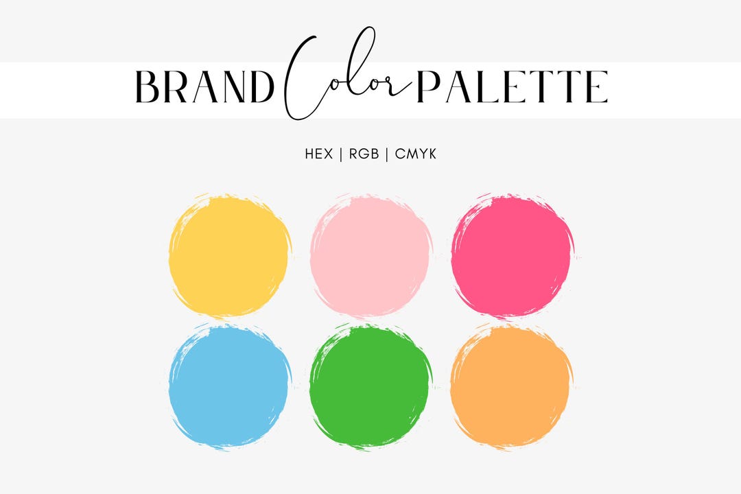 Sprinkles Color Palette, Mustard Yellow, Pink, Watermelon, Sky Blue ...