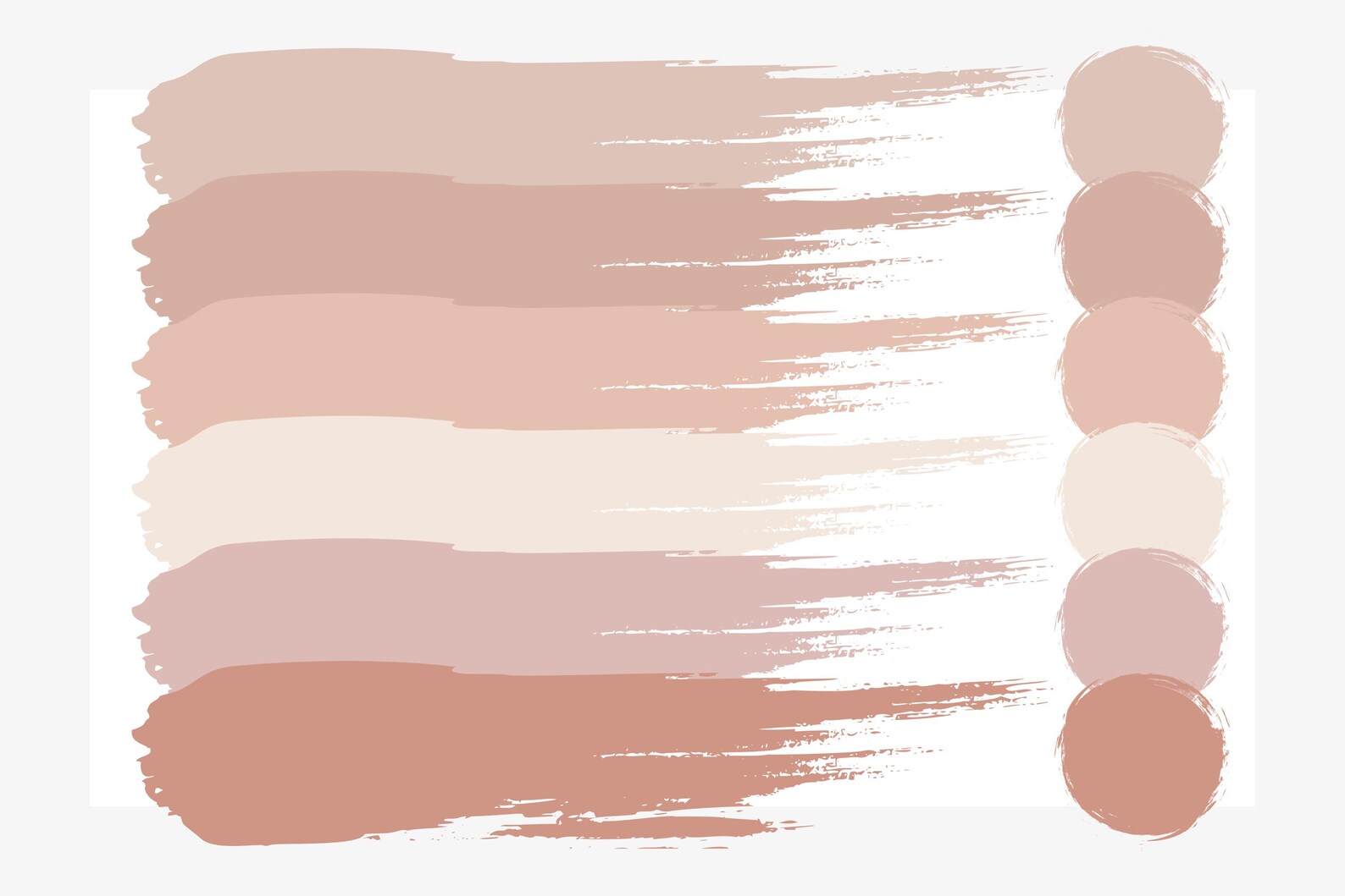 Rose Gold Color Palette, Neutral, Soft Brand Colors, Sand, Blush Peach ...